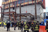 Loop North News - Steel beam falls, injures four at River Point site
